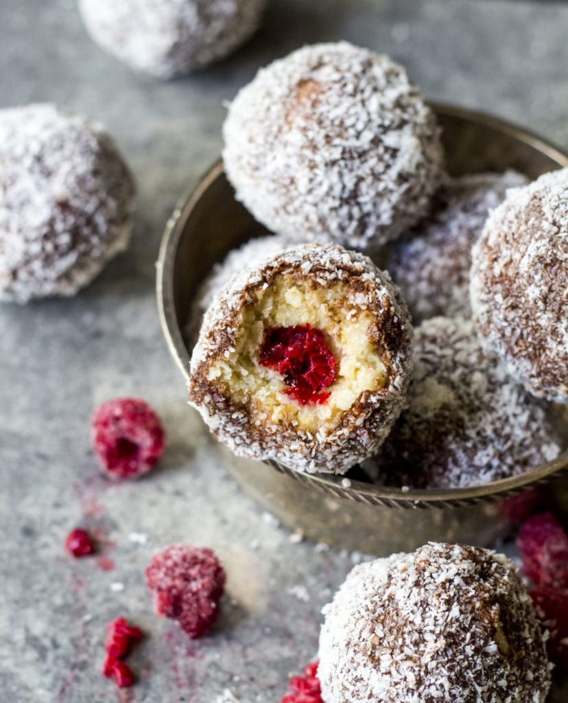 Lamington bliss balls - Rainbow Nourishments
