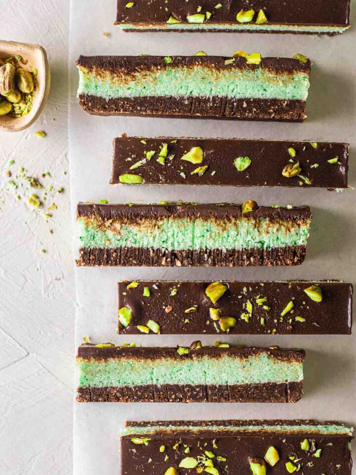 Vegan Raspberry Bars (no bake) - Rainbow Nourishments