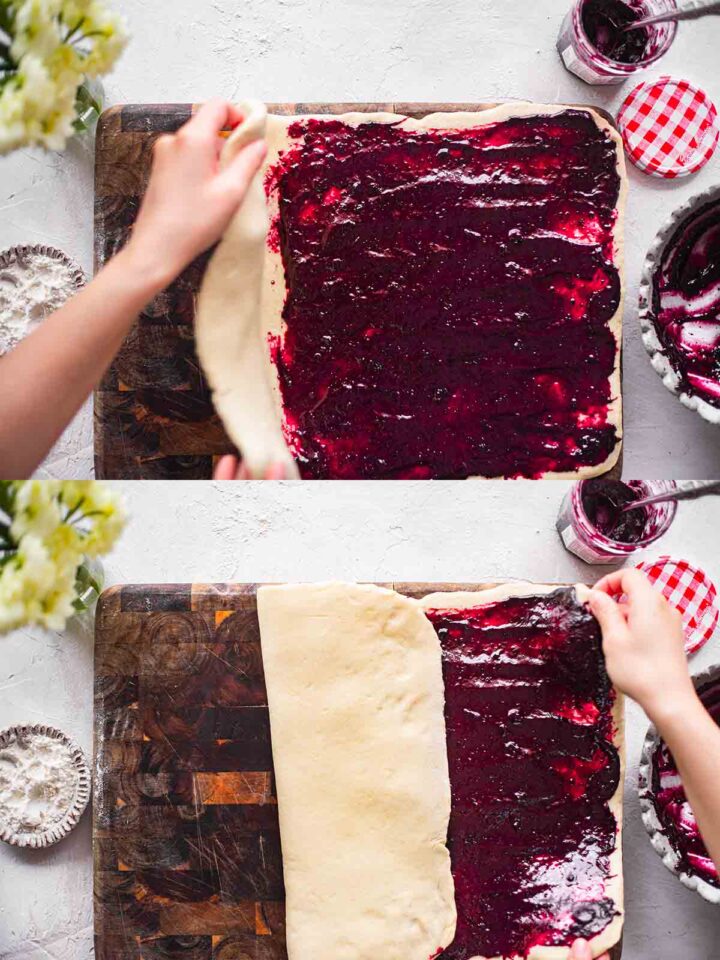 Berry swirl rolls (vegan) - Rainbow Nourishments