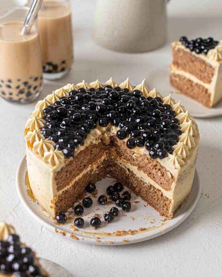 Vegan Boba Cake - Rainbow Nourishments