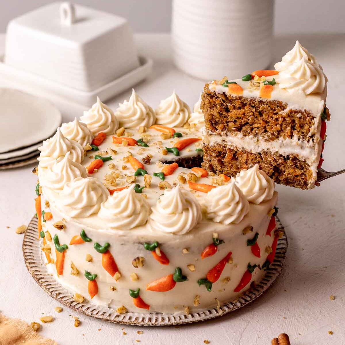 Vegan Carrot Cake - Rainbow Nourishments