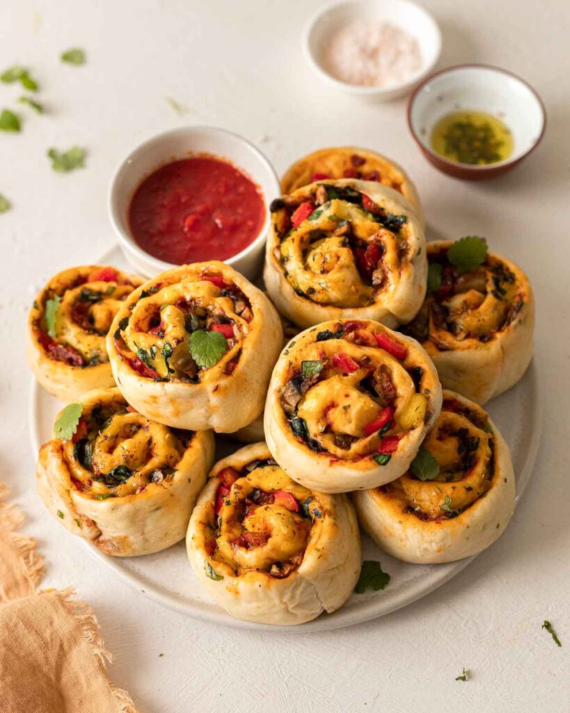 Vegan Pizza Rolls - Rainbow Nourishments