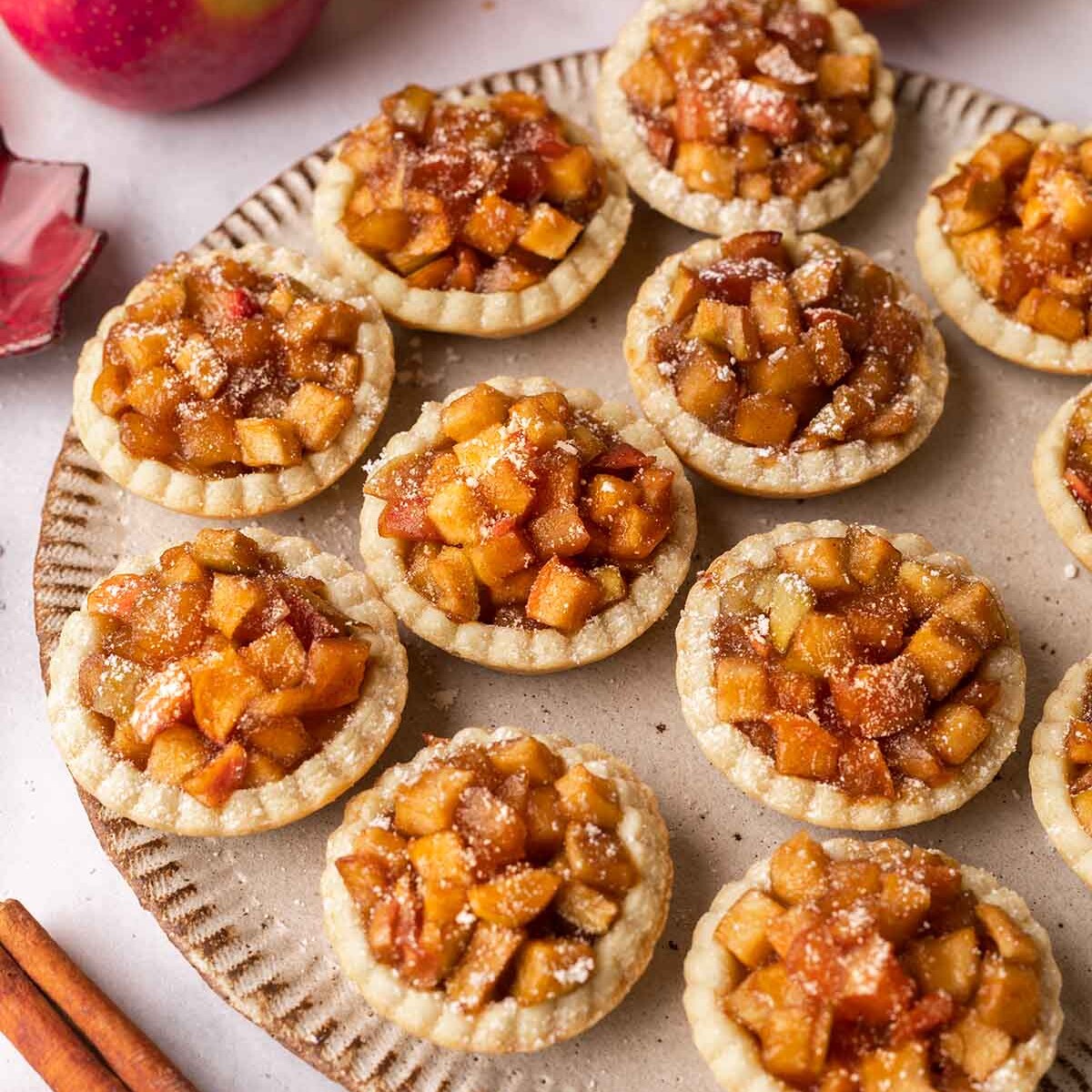 Mini Apple Tarts (vegan) - Rainbow Nourishments