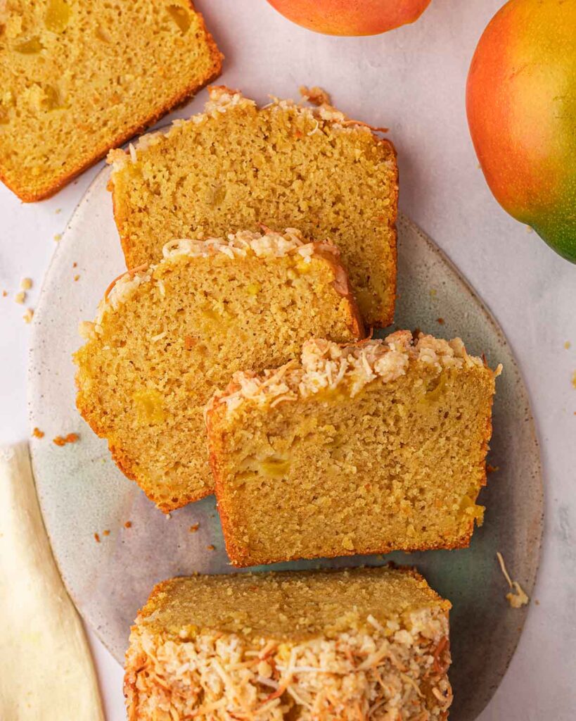 Mango Bread (vegan & eggless) - Rainbow Nourishments