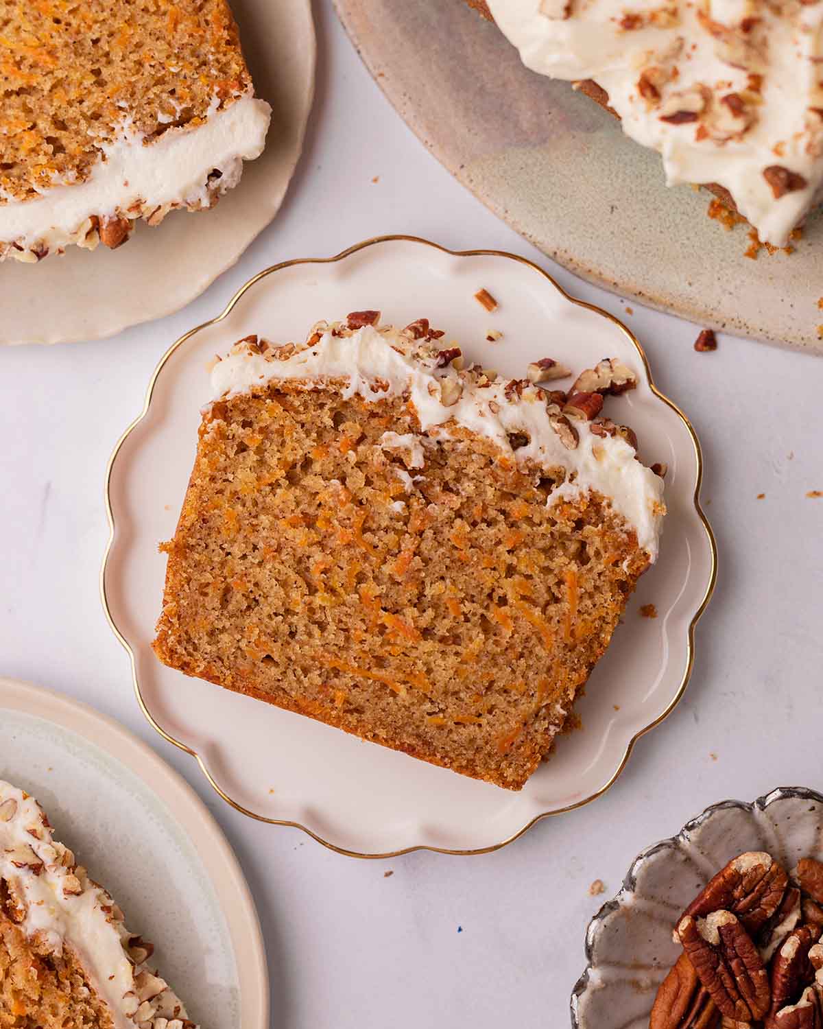 Vegan Carrot Cake Loaf - Rainbow Nourishments